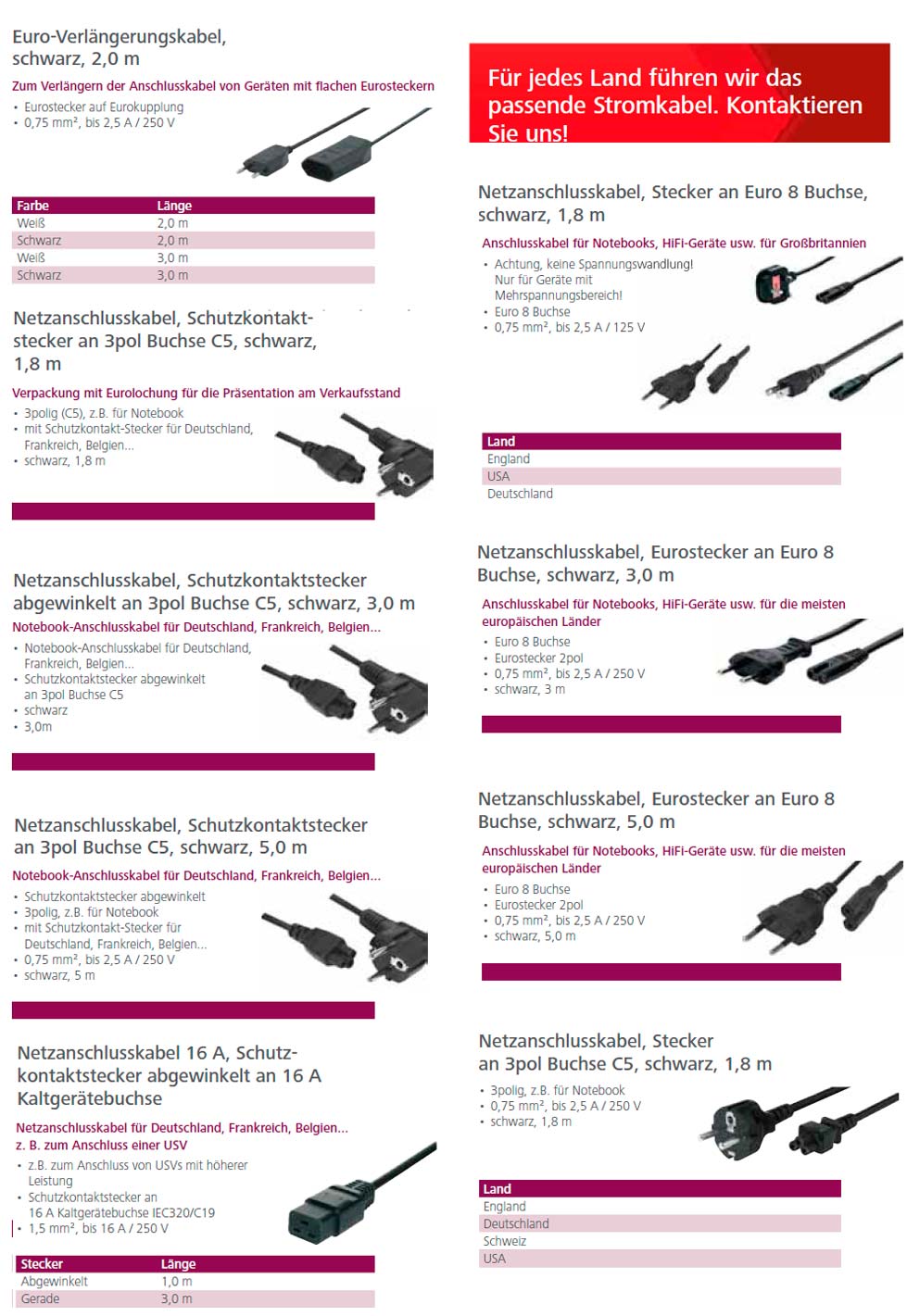 Stromkabel Netzkabel C5 für Laptop Notebook Mickymaus Stecker 3 Pin ...