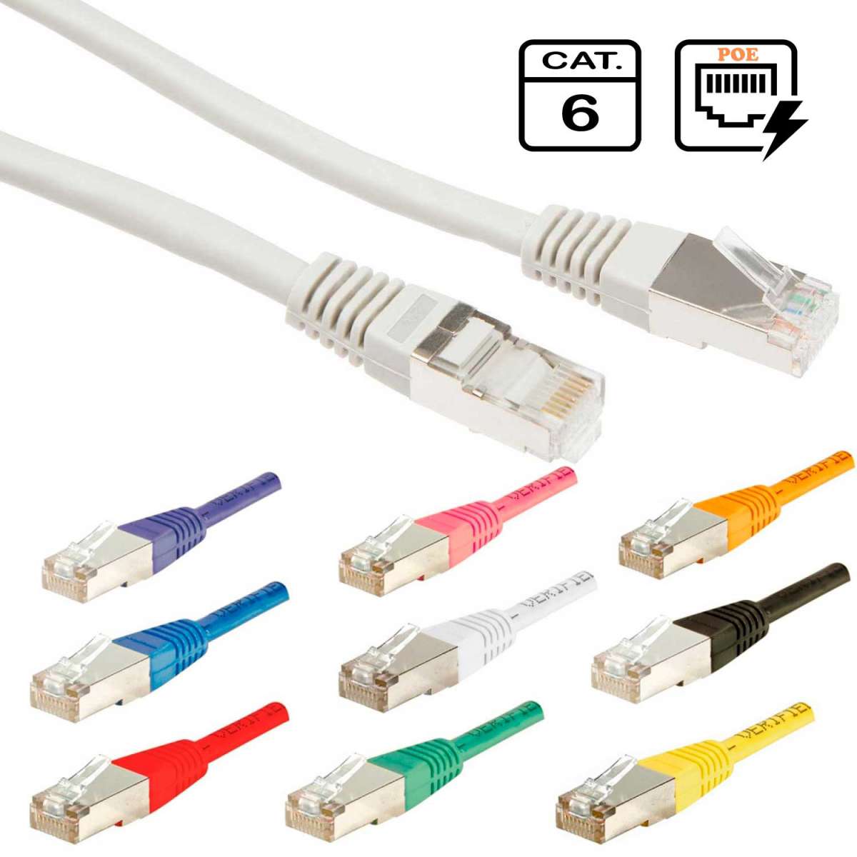 Patchkabel Cat.6 SFTP Netzwerkkabel mit 100% Kupfer | ITguru24