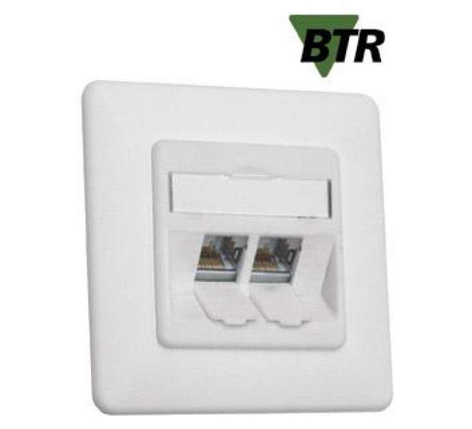 BTR Datendose 130B11D21002-E Cat.6A modul (ISO) reinweiß | ITguru24